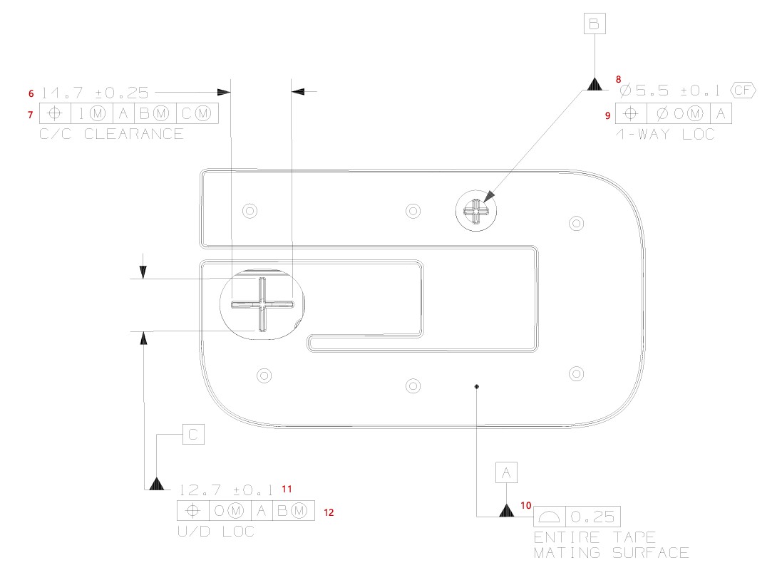 Suggestions on how to measure Datum B and C